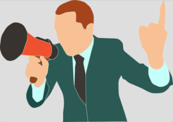 Man with megaphone | Peter Lundell
